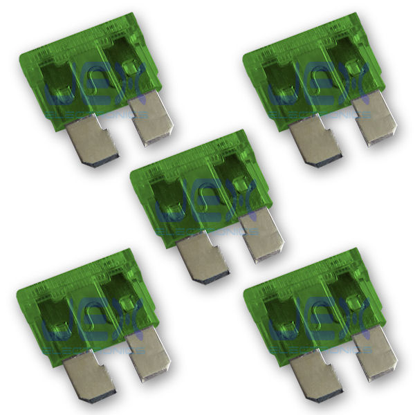 5X 30 AMP ATO/ATC Fuse Medium Blade Style Amp/Car/RV/Boat 12V/24V/32V ...