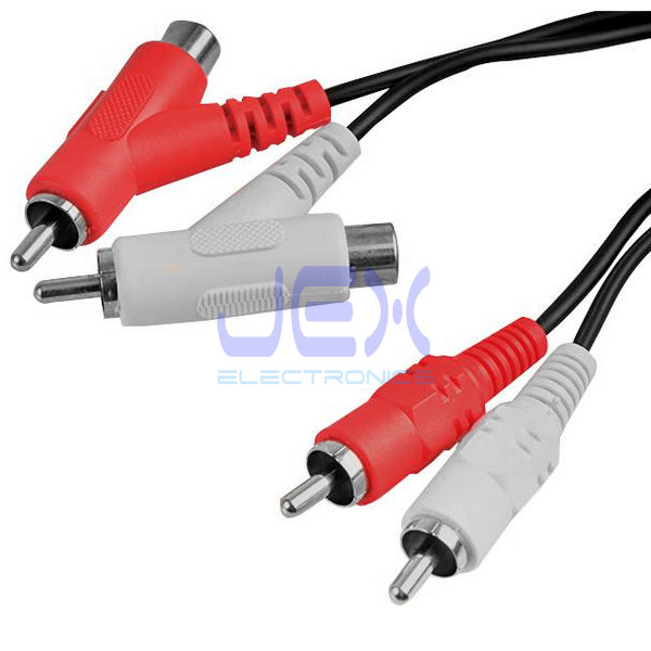 Jex Electronics LLC > Cables > 10ft Twin RCA Phono Male to Male ...